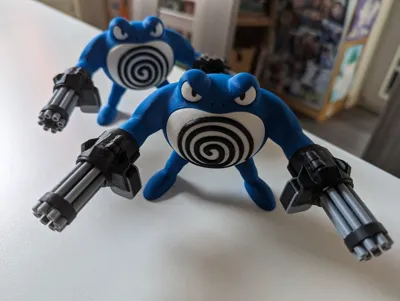 Poliwrath Mega Angry - Pokemon #62 by Waikikiprod - MakerWorld