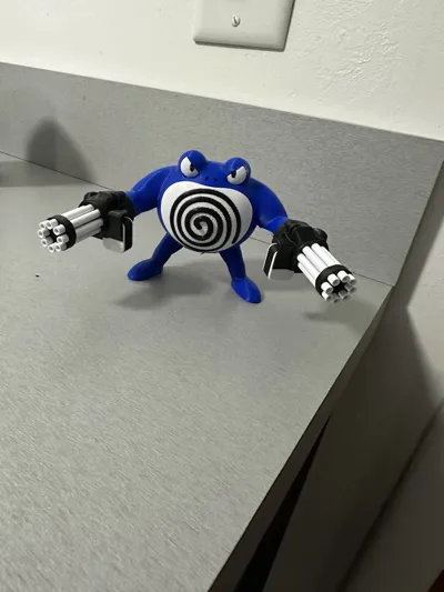 Poliwrath Mega Angry - Pokemon #62 by Waikikiprod - MakerWorld