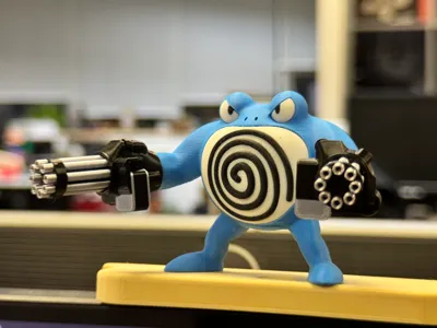 Poliwrath Mega Angry - Pokemon #62 by Waikikiprod - MakerWorld