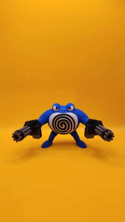 Poliwrath Mega Angry - Pokemon #62 by Waikikiprod - MakerWorld