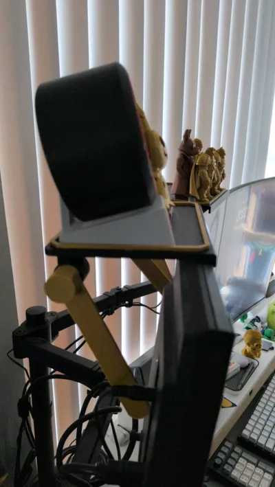 dual function monitor shelf - Free 3D Print Model - MakerWorld