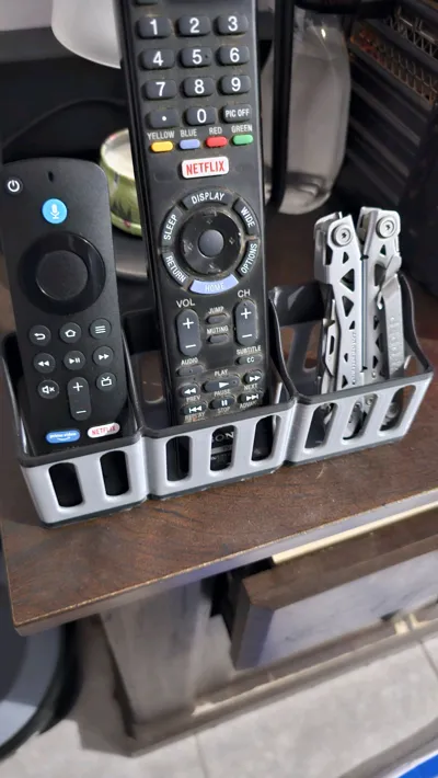 Remote control holder (print in place) by Mr_Andre MakerWorld: Download Free 3D Models