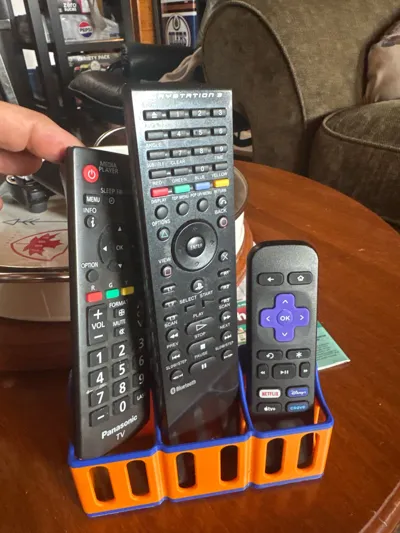 Remote control holder (print in place) - Free 3D Print Model - MakerWorld