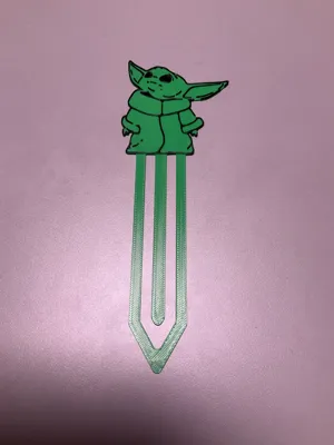 Cute Grogu (baby yoda) bookmark - Free 3D Print Model - MakerWorld