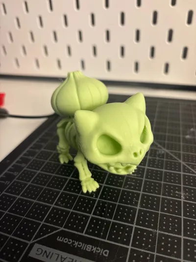 Bulbasaur pokemon Skeleton Creepy Cute Toy by Mad power MakerWorld ...