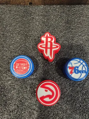 Basketball NBA Team Clicker Fidget Keychain - Free 3D Print Model ...