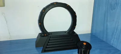 Stargate in an off-world pedestal with a DHD - Free 3D Print Model ...