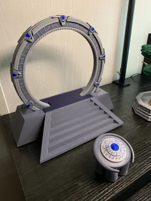 Stargate in an off-world pedestal with a DHD - Free 3D Print Model ...