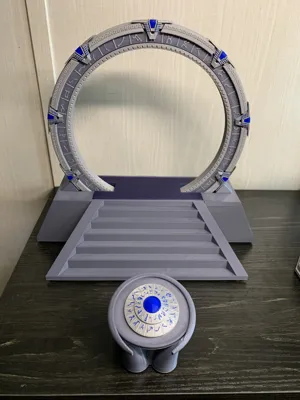 Stargate in an off-world pedestal with a DHD - Free 3D Print Model ...
