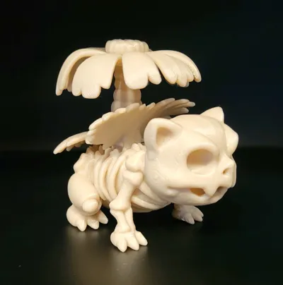 Venusaur Skeleton 3D Model Pokemon Figurine - Free 3D Print Model ...