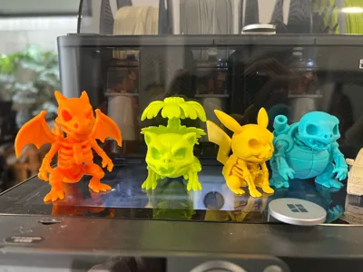 Venusaur Skeleton 3D Model Pokemon Figurine - Free 3D Print Model ...