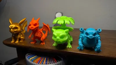Venusaur Skeleton 3D Model Pokemon Figurine - Free 3D Print Model ...