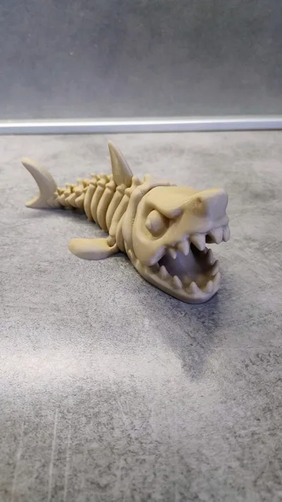 Flexi Skeletal Megalodon -The Ancient giant sharks - Free 3D Print ...