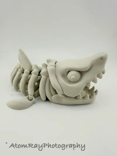 Flexi Skeletal Megalodon -The Ancient giant sharks - Free 3D Print ...