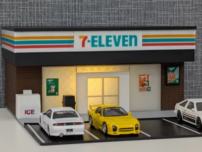 7-Eleven Model Set - 1:64 Scale Diorama - Free 3D Print Model - MakerWorld
