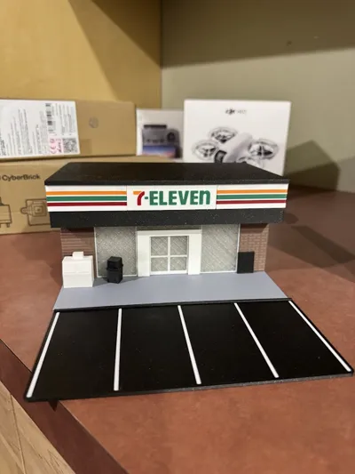 7-Eleven Model Set - 1:64 Scale Diorama - Free 3D Print Model - MakerWorld