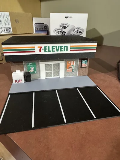 7-Eleven Model Set - 1:64 Scale Diorama - Free 3D Print Model - MakerWorld