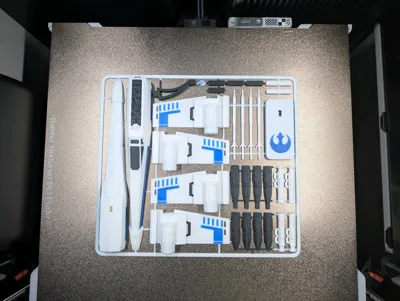 X-Wing Kit Card by Galactic Armory MakerWorld: Download Free 3D Models