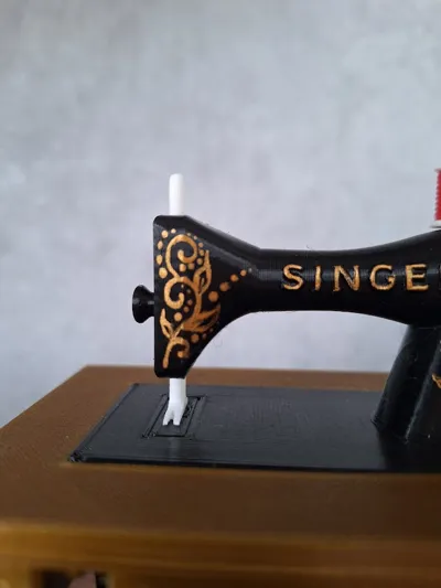 Vintage Singer Sewing Machine – Functional Model - Free 3D Print Model ...
