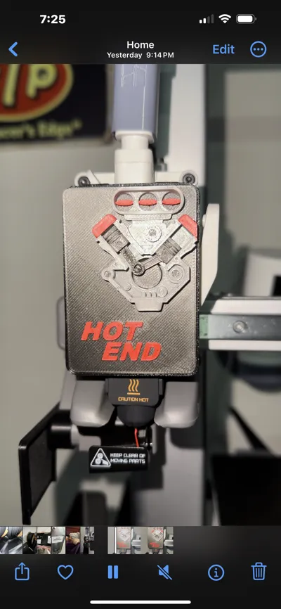 A1 & A1 mini Hotend Face Plate Cover Engine - Free 3D Print Model ...