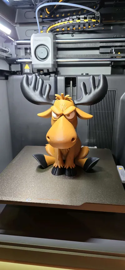 Grumpy Moose - Free 3D Print Model - MakerWorld
