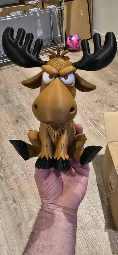 Grumpy Moose - Free 3D Print Model - MakerWorld