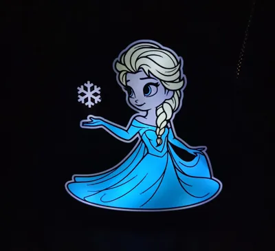 Elsa Frozen Lightbox | LED Lamp (only 4 colors AMS compatible) by ...