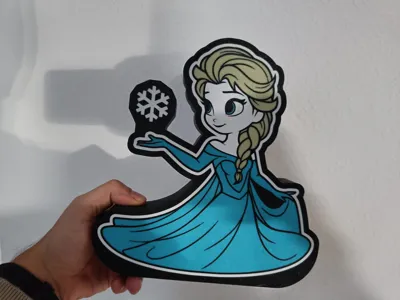 Elsa Frozen Lightbox | LED Lamp (only 4 colors AMS compatible) by ...
