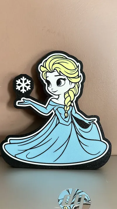 Elsa Frozen Lightbox | LED Lamp (only 4 colors AMS compatible) by ...