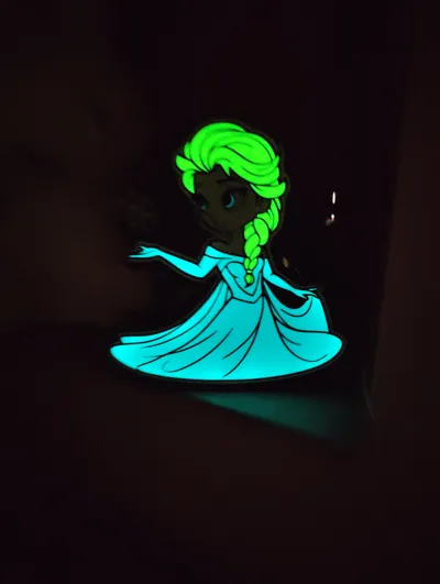 Elsa Frozen Lightbox | LED Lamp (only 4 colors AMS compatible) by ...