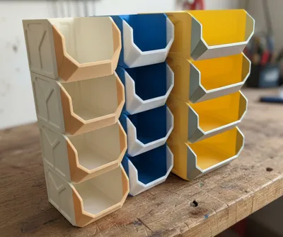 BUCKETS – Stackable Organizer Bins – No support - Free 3D Print Model ...