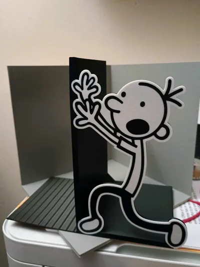 Diary of a Wimpy Kid "Greg Heffley" Bookend - Free 3D Print Model ...