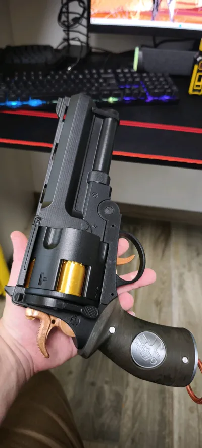 Hellboy - Good Samaritan Revolver - Free 3D Print Model - MakerWorld