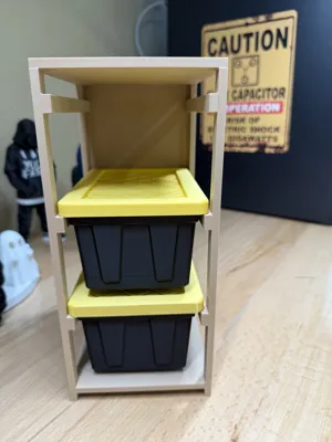 Teeny Tote Bin + Mini HDX Tote Bin + Racks - Free 3D Print Model ...