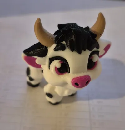 Charlotte the Cow MultiColor Flexi Print-In-Place - Free 3D Print Model ...