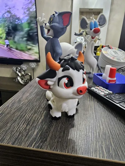 Charlotte the Cow MultiColor Flexi Print-In-Place - Free 3D Print Model ...