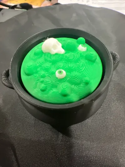 WITCH CAULDRON CLICKER - Free 3D Print Model - MakerWorld