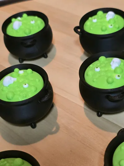 WITCH CAULDRON CLICKER - Free 3D Print Model - MakerWorld