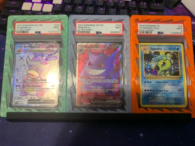 Pokemon Card Display Riser (Attachable!) - Free 3D Print Model - MakerWorld