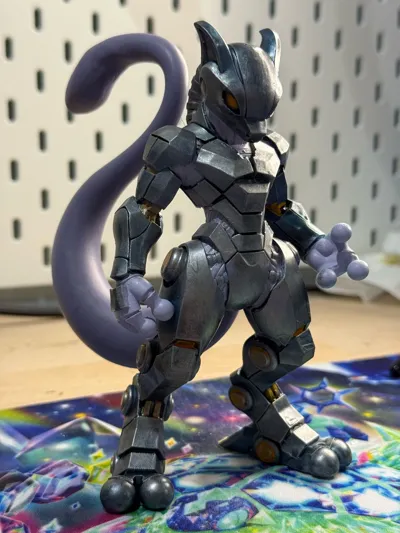 Mecha Pokemon Series ‧ Mewtwo Full-Body Statue - Free 3D Print Model ...