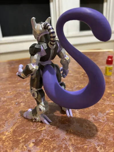 Mecha Pokemon Series ‧ Mewtwo Full-Body Statue - Free 3D Print Model ...
