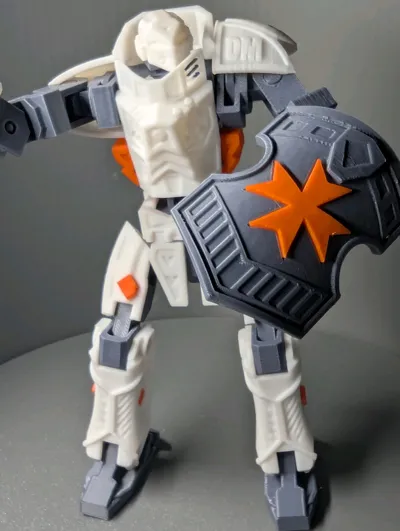Sword and Shield Samurai Mech - Free 3D Print Model - MakerWorld