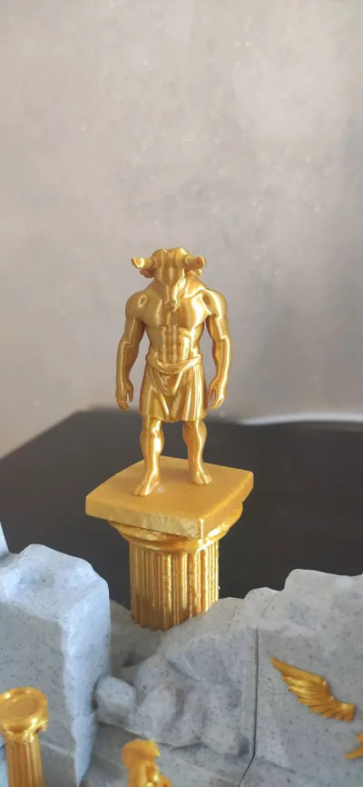 Greek Mythology Chess Set - Minotaur vs Hercules - Free 3D Print Model ...
