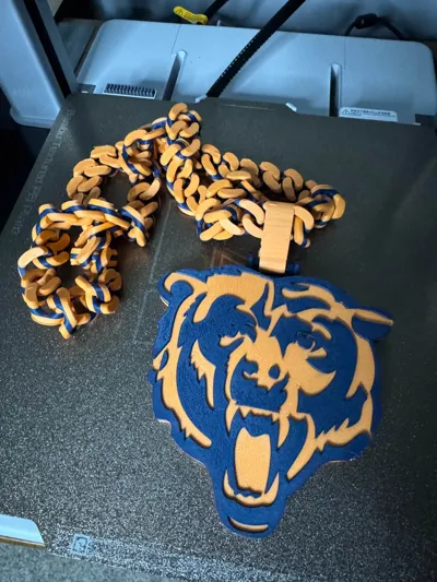 Chicago Bears Chain - Free 3D Print Model - MakerWorld