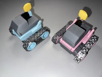 CyberBrick Mini T (Remote-Controlled Mini Tank) - Free 3D Print Model ...