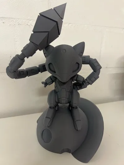 Mecha Pokemon Series ‧ Mew Full-Body Statue - Free 3D Print Model ...