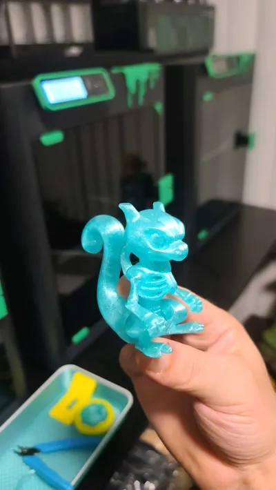 Mewtwo Skeleton Figurine 3D Printed Pokemon Model - Free 3D Print Model ...