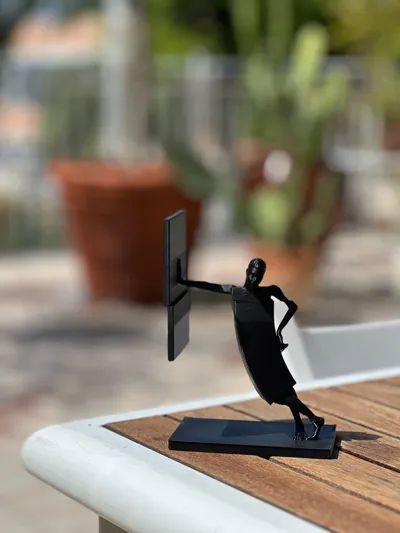 Framed Balance Sculpture — Modern Abstract Decor - Free 3D Print Model ...