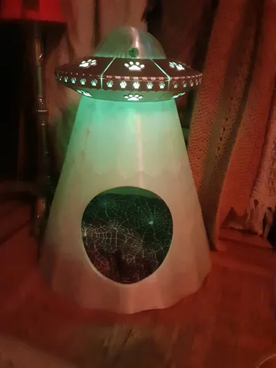 Alien Abduction LED Pet Bed - Free 3D Print Model - MakerWorld
