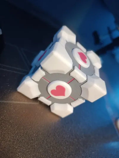 Portal Weighted Companion Cube by Zuosia MakerWorld: Download Free 3D ...